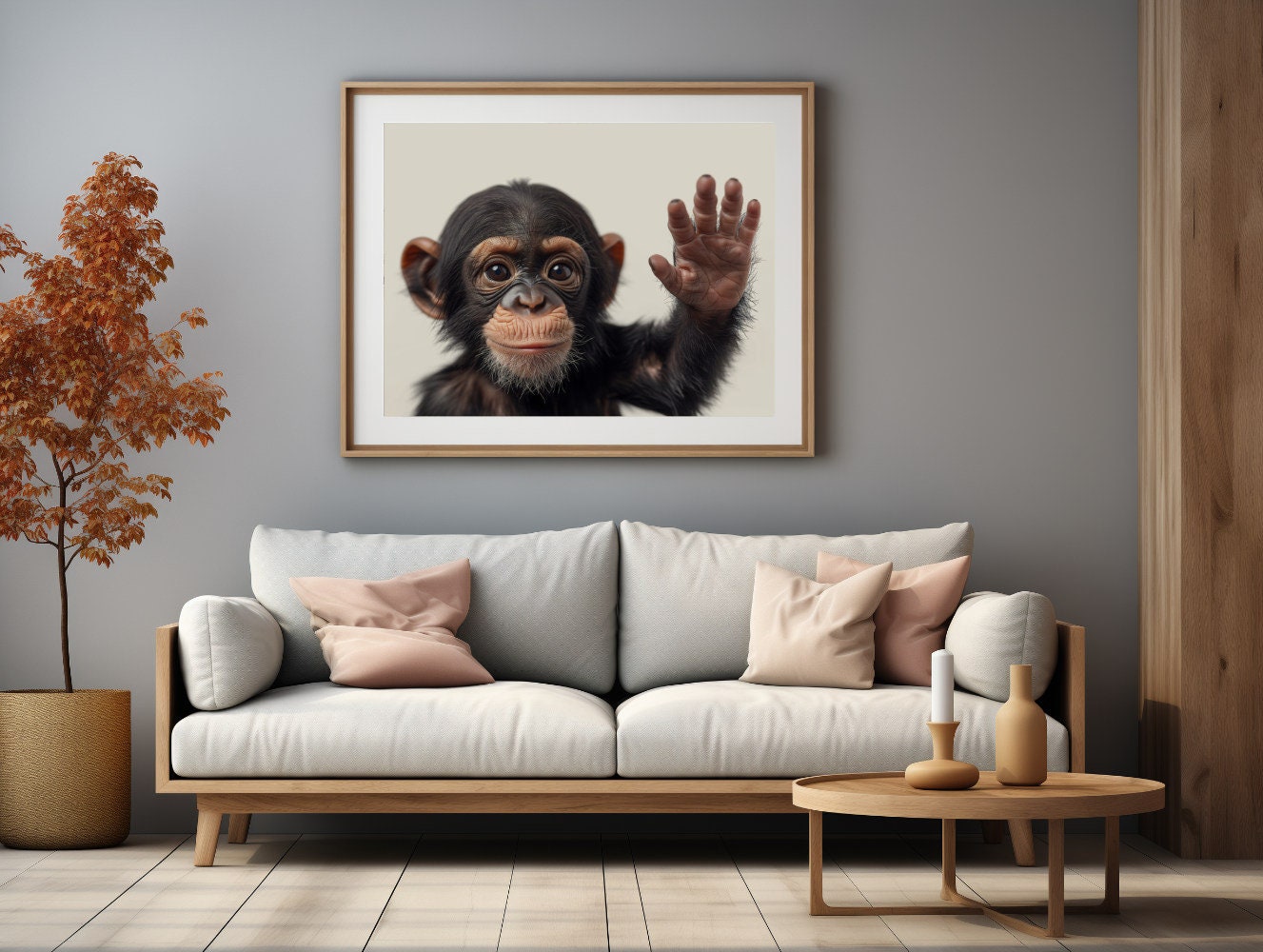 Monkey Photo Print Printable Digital Download Home Wall Boho Art for ...