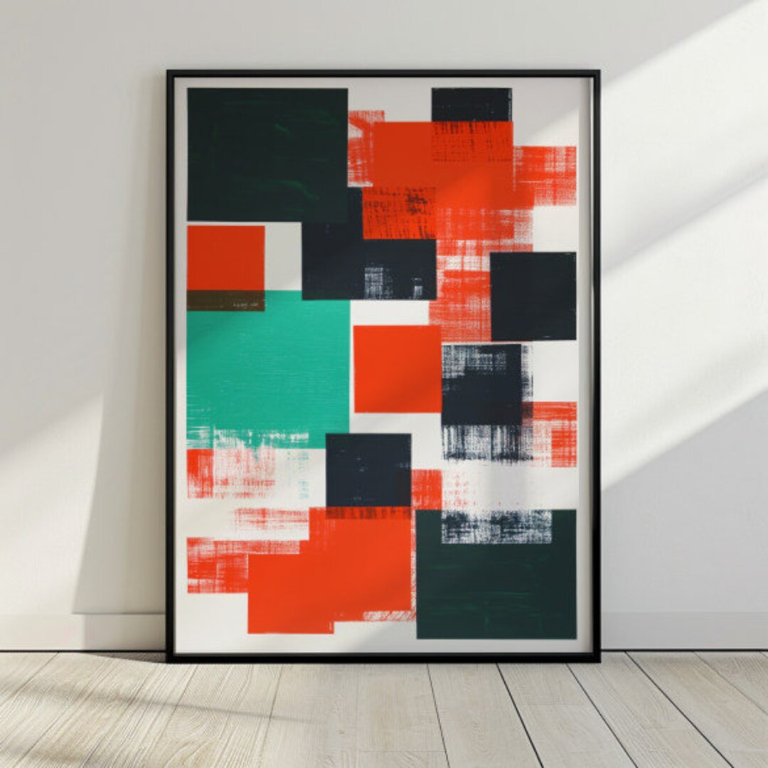 Abstract Rectangles Artwork Printable Digital Download Home Wall Art ...