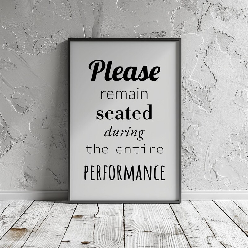 Please Remain Seated - Etsy