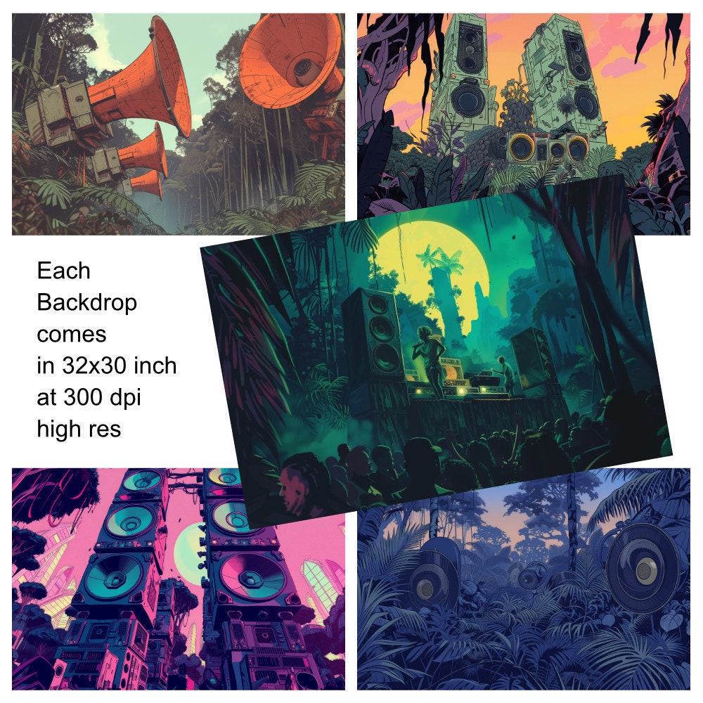 Flyer Backdrops for Electronic Festivals, Graphic Design Background for ...