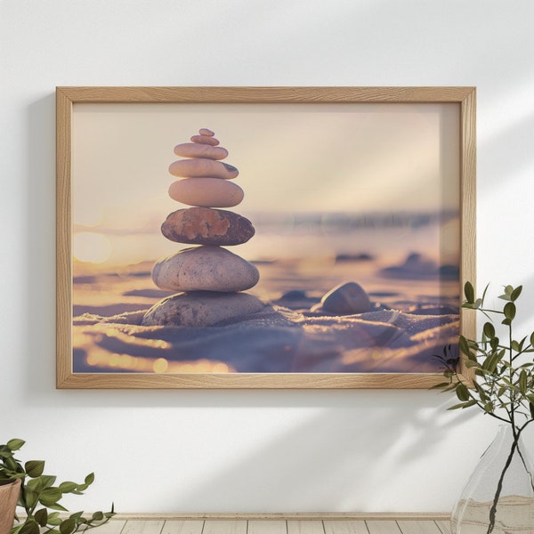 Zen Rocks Wall Art - Etsy