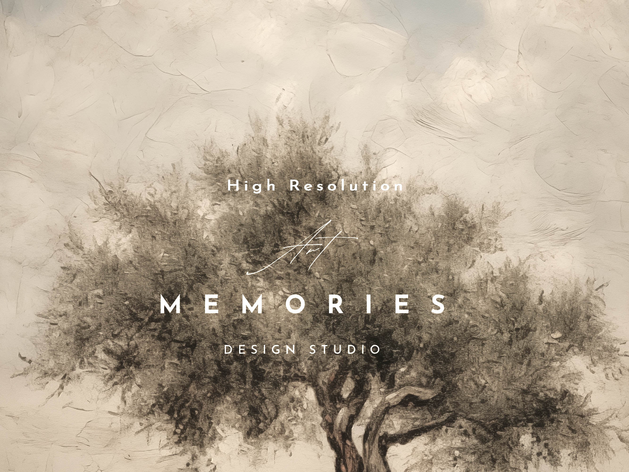 Rustic Olive Tree Art Print, Vintage Farmhouse Decor, Printable ...