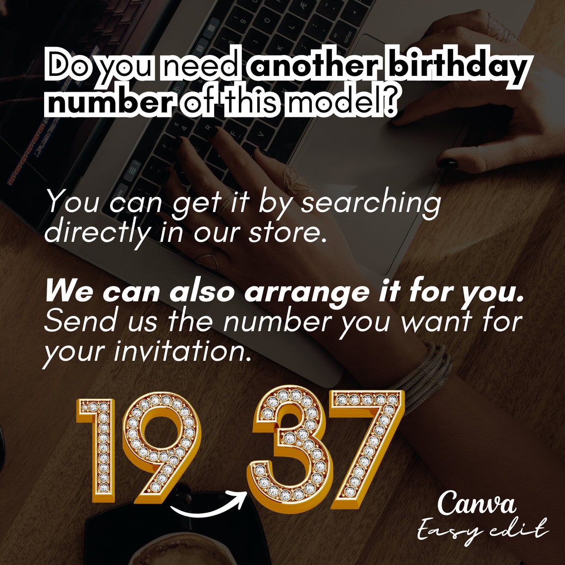 43rd Birthday Invitation, Forty Three Party Video Invite, Black Gold ...