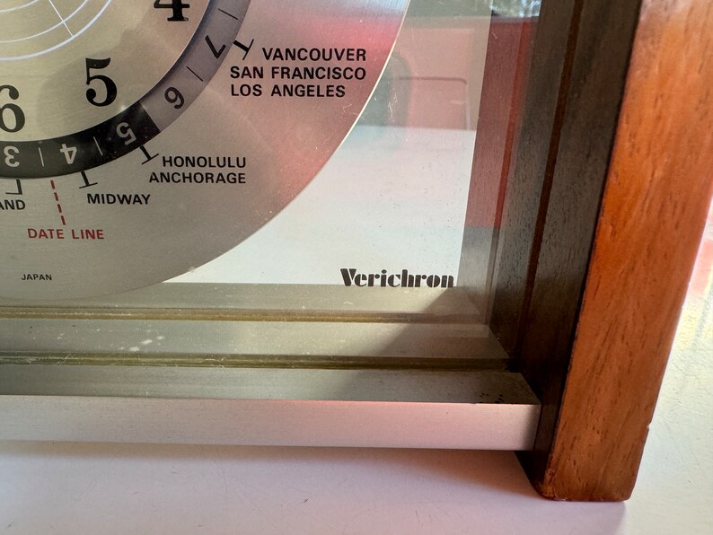 Verichron World Clock Mid-century Modern - Etsy