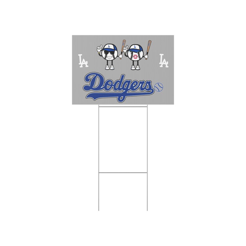 LA Dodgers Lawn Sign, Dodgers Baseball Mascot Sign, Los Angeles Dodger ...