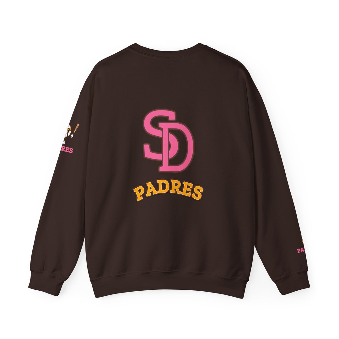 San Diego Padres Sweatshirt Padres Pink and Gold Padres Womens Padre ...