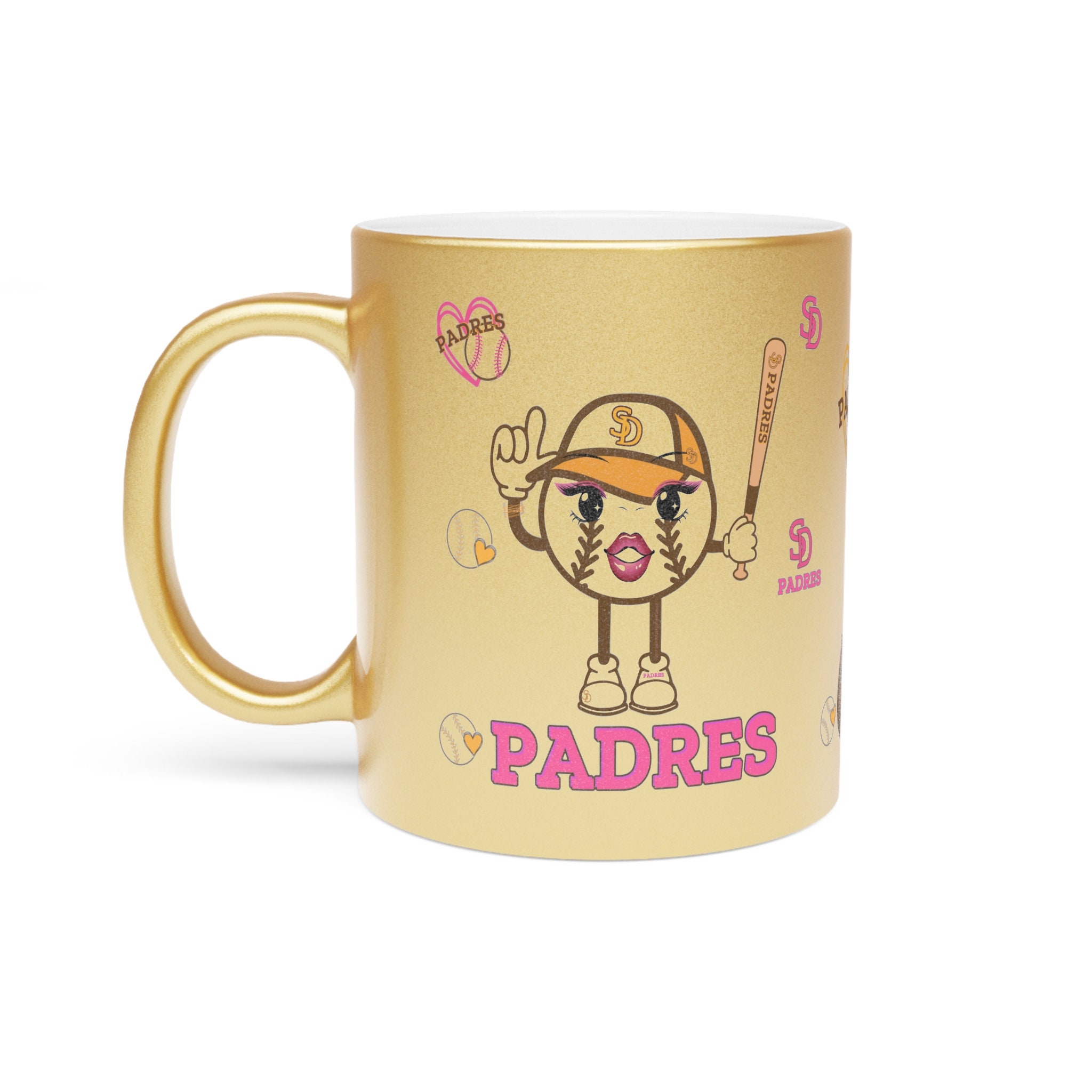 San Diego Padres Sparkling Bling Padres Gift Padres Mascot Mug San ...