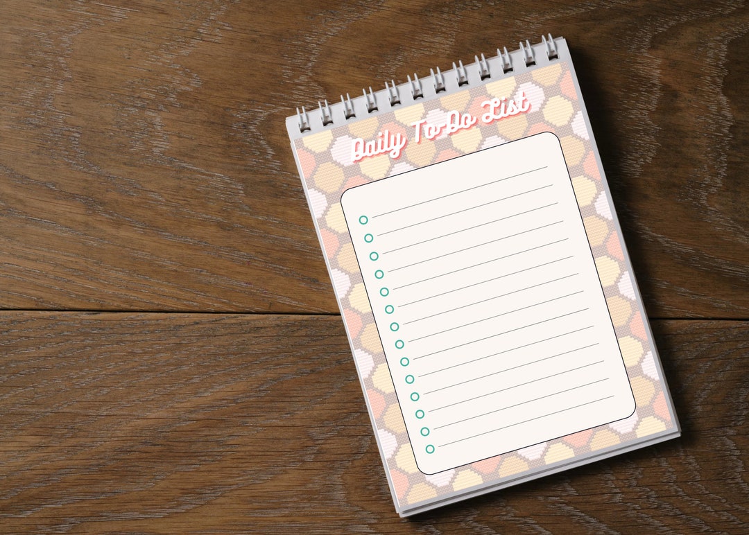 Retro Circles Printable to Do List Worksheet, Daily to Do List, to Do ...