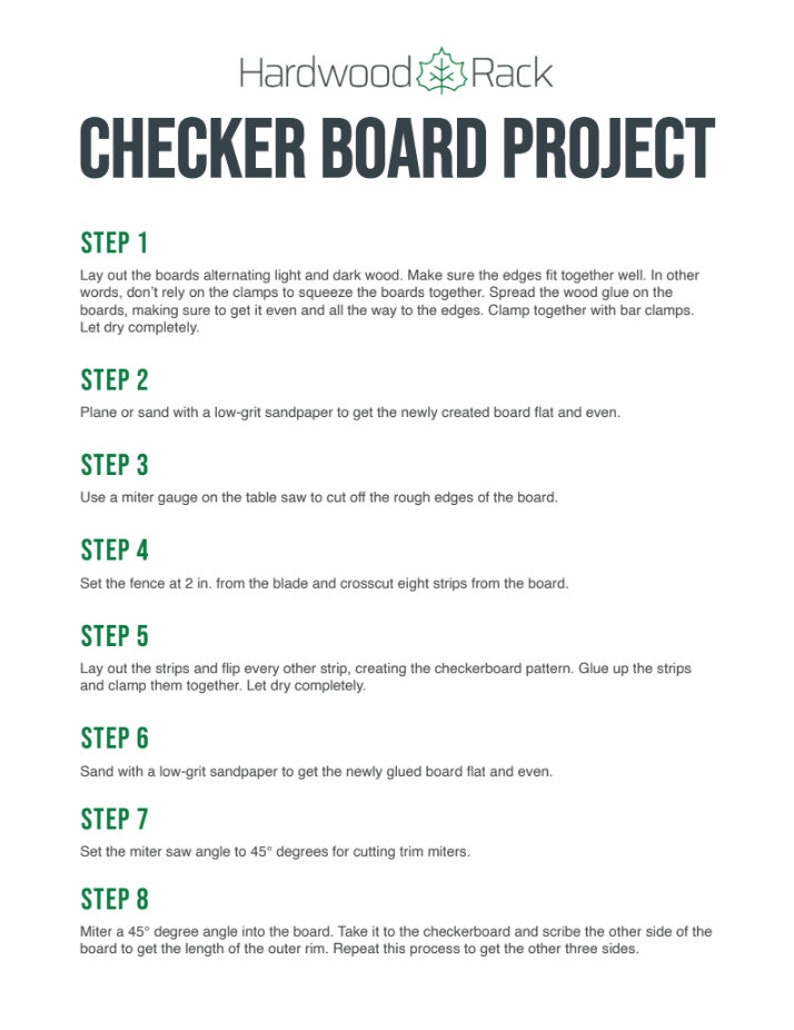 Checker Board Kit - Etsy