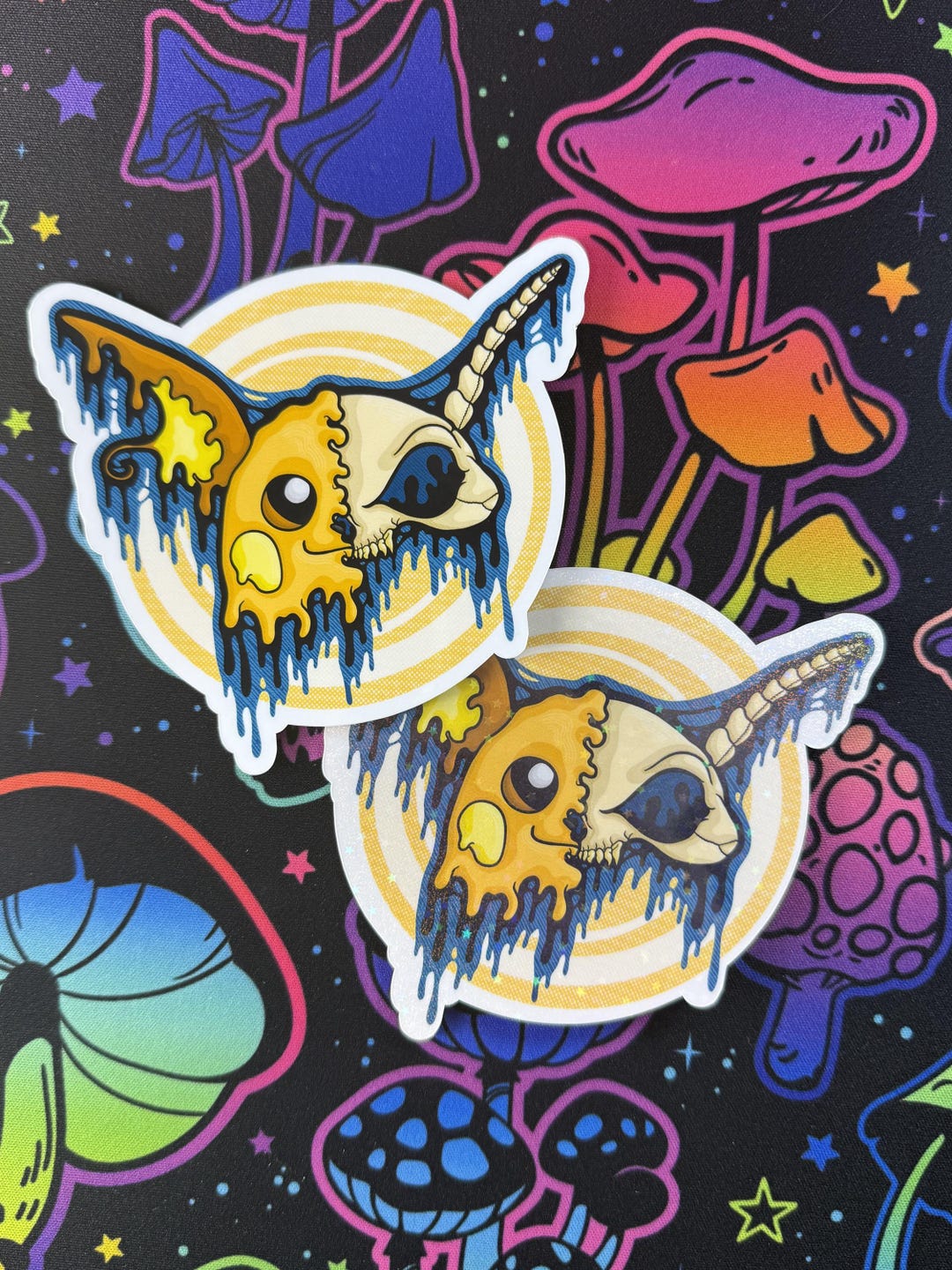 Drippy Raichu Skull Sticker – Spooky Pokémon Vinyl Decal for ...