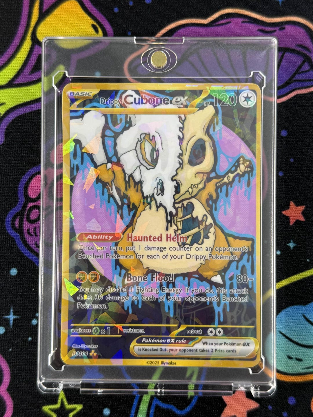 Custom Drippy Cubone EX Card – Fighting Type Skull Pokémon Fan Art ...