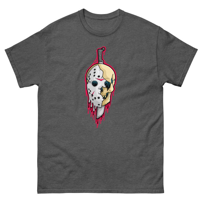 Drippy Jason Voorhees Skull Tee - Etsy
