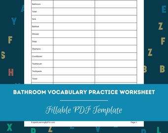 Food and Drinks Vocabulary Naming Worksheet for English Learners and ...
