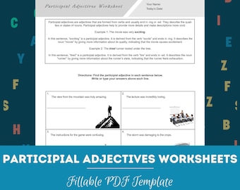 Descriptive Adjectives Worksheets Bundle for English Learners and ...