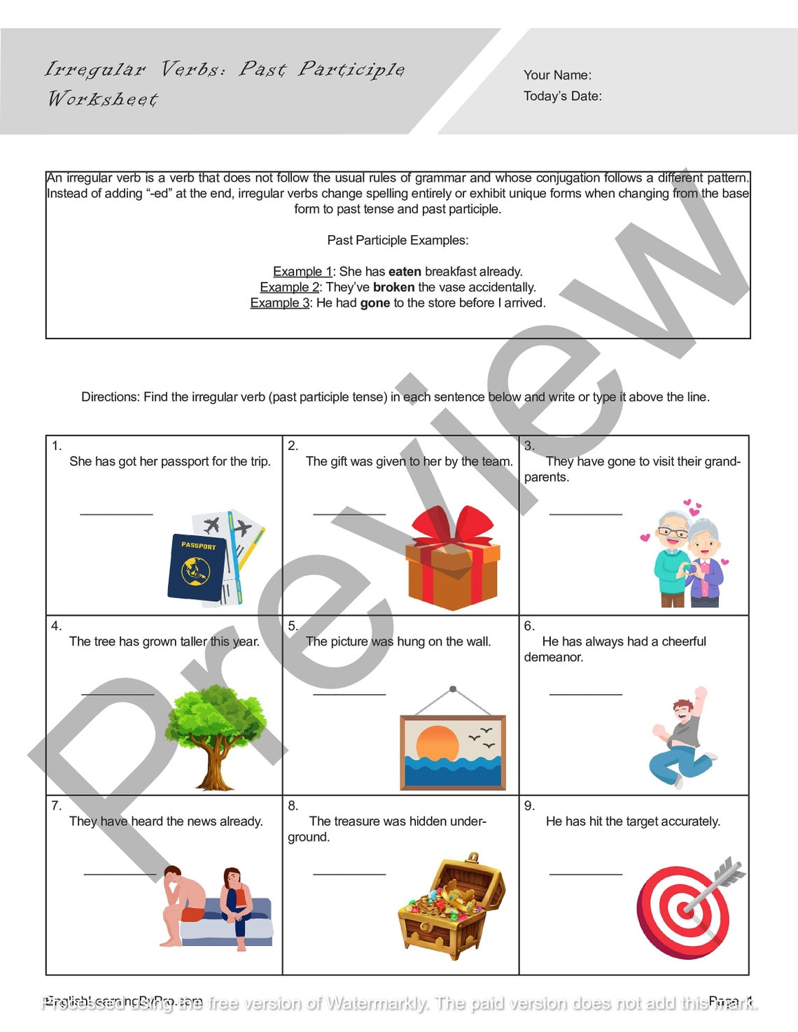 Irregular Verbs Worksheets Bundle for English Learners and English ...