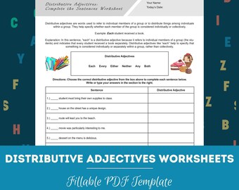 Compound Adjectives Worksheets Bundle for English Learners and English ...