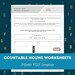 Countable Nouns Worksheets Bundle for English Learners and English ...