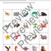 Animal Vocabulary Naming Worksheet for English Learners and English ...