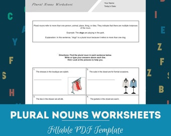 Collective Nouns Worksheets Bundle for English Learners and English ...