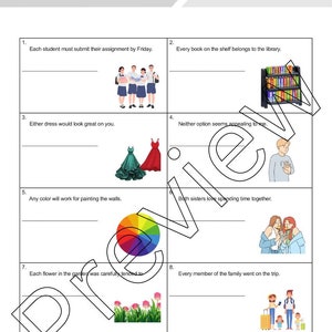 Distributive Adjectives Worksheets Bundle for English Learners and ...