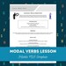 Modal Verbs Lesson: Introduction 5 Worksheets editable, Fillable ...