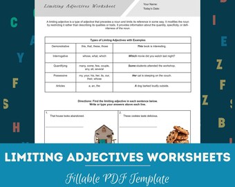 Descriptive Adjectives Worksheets Bundle for English Learners and ...