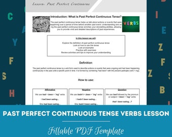 Past Simple Tense Verbs Lesson: Introduction + 3 Worksheets (editable ...
