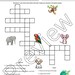 Animal Vocabulary Crossword Puzzle for English Learners and English ...