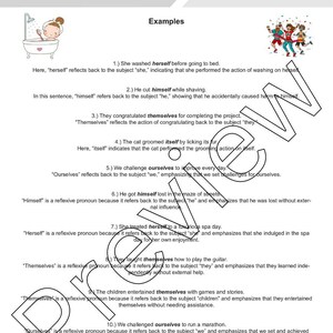Reflexive Pronouns Lesson: Introduction + 3 Worksheets (editable ...