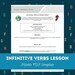 Infinitive Verbs Lesson: Introduction + 4 Worksheets (editable ...