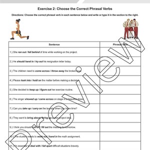 Phrasal Verbs Lesson: Introduction + 4 Worksheets (editable, Fillable ...