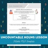 Singular and Plural Nouns Vocabulary Naming Worksheet for English ...