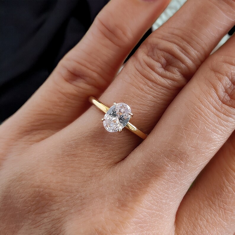 7.00 X 5.00 MM Oval Engagement Ring Gold Ring Silver Ring Promise Ring ...