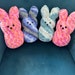 Crochet Bunny Peep Easter Plushie Customized Color Stuffy Amigurumi - Etsy