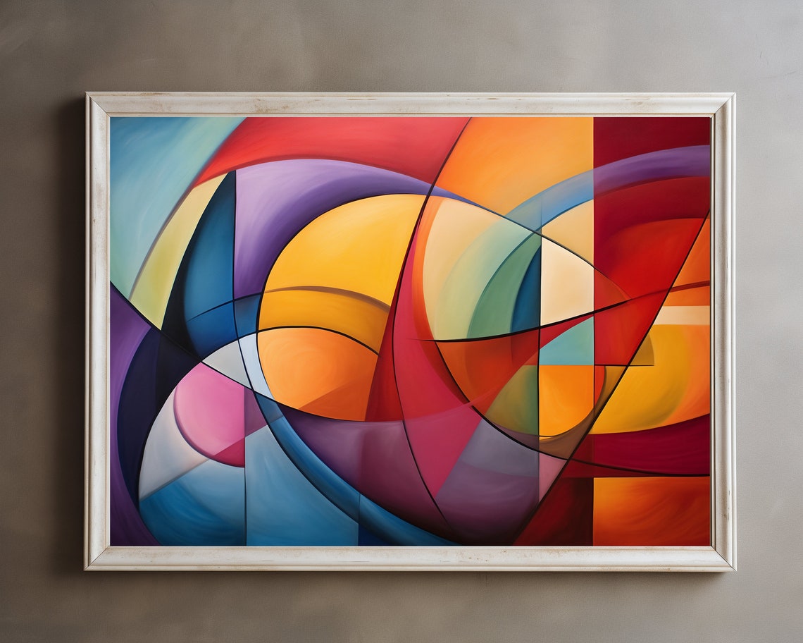 Cubism Digital Print | Wall Art | Contemporary Print | Printable ...