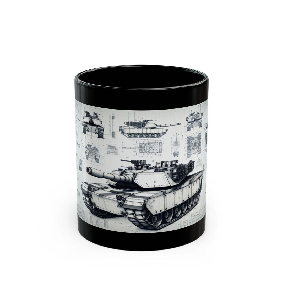 M1 Abrams Black Mug (11oz, 15oz) | M1 | Abrams Tank | Army Tank | US ...