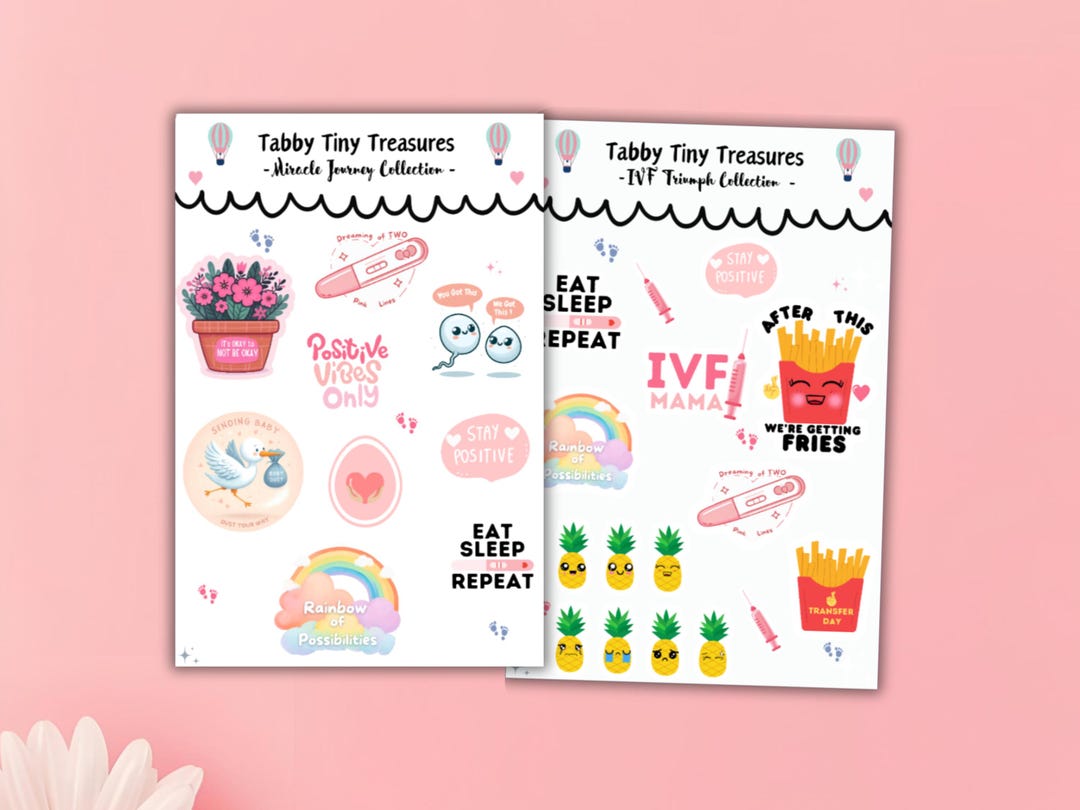IVF Planner Sticker Sheets, IVF Stickers for Fertility Journey ...