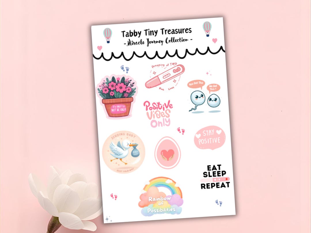 Fertility Stickers Sheet: Journal & Planner , IUI Stickers - Etsy