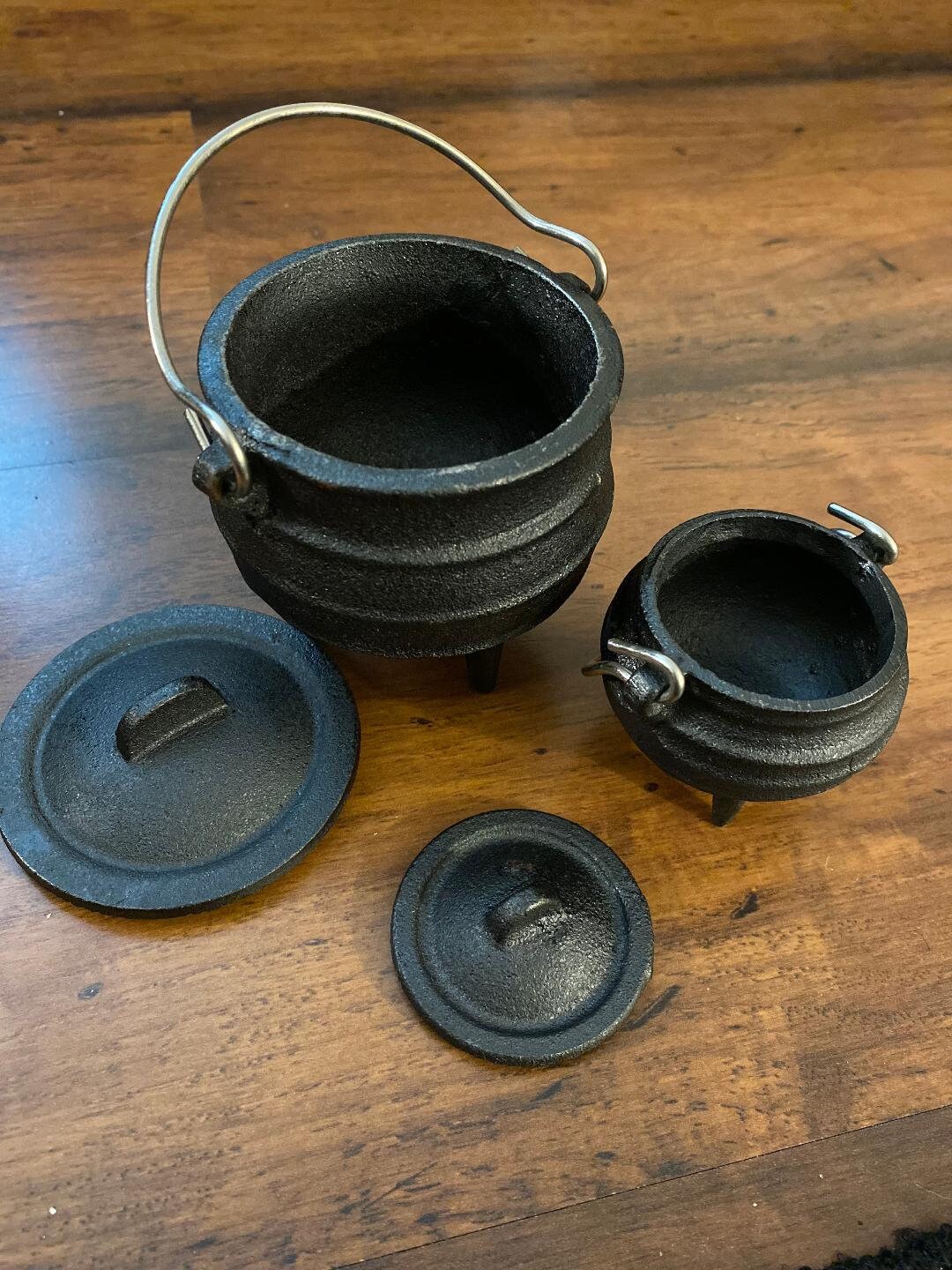 Cast Iron Cauldron, Kettle, Witch, Wicca, Altar Tools, Pot Boiler ...