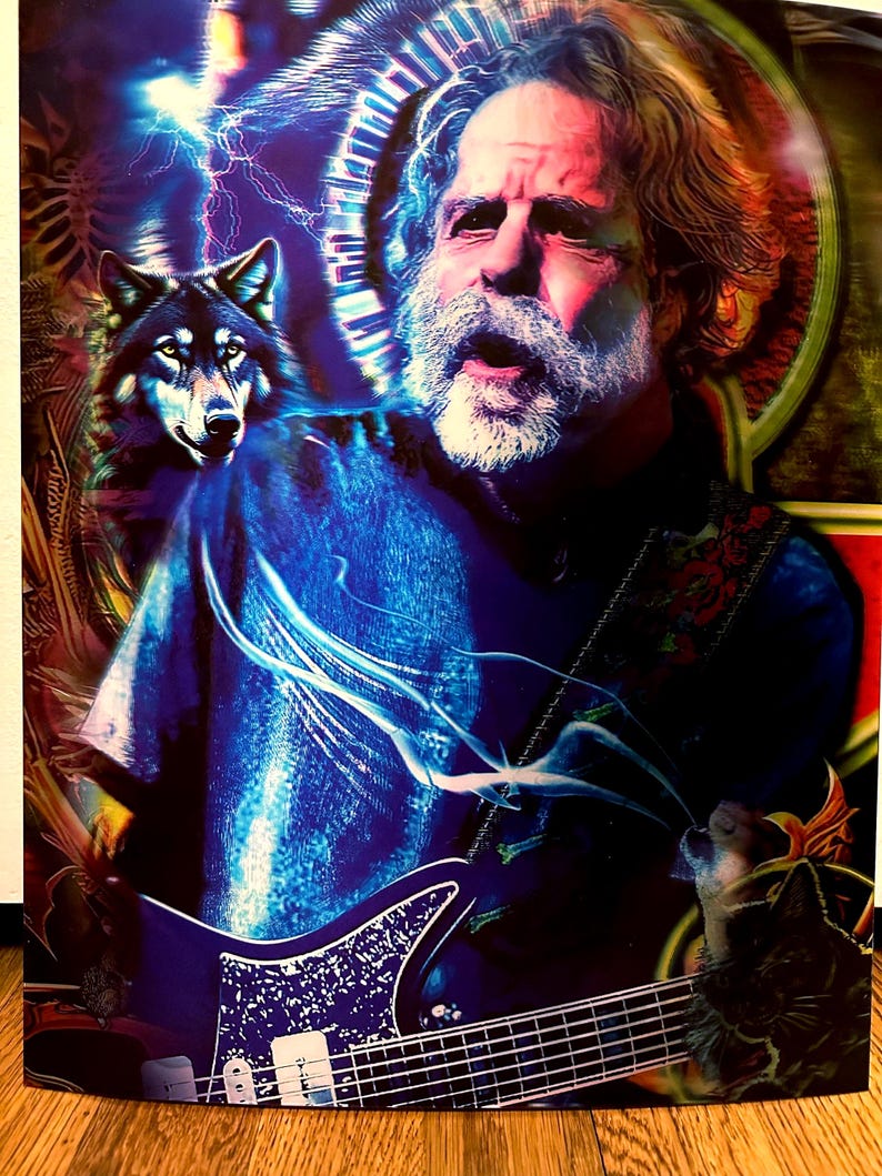 Bob Weir 3D Lenticular Poster Prints | Bobby Weir of the Grateful Dead ...