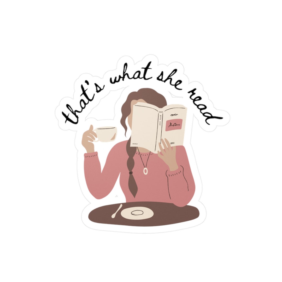 That's What She Read Vinyl Decal - Etsy