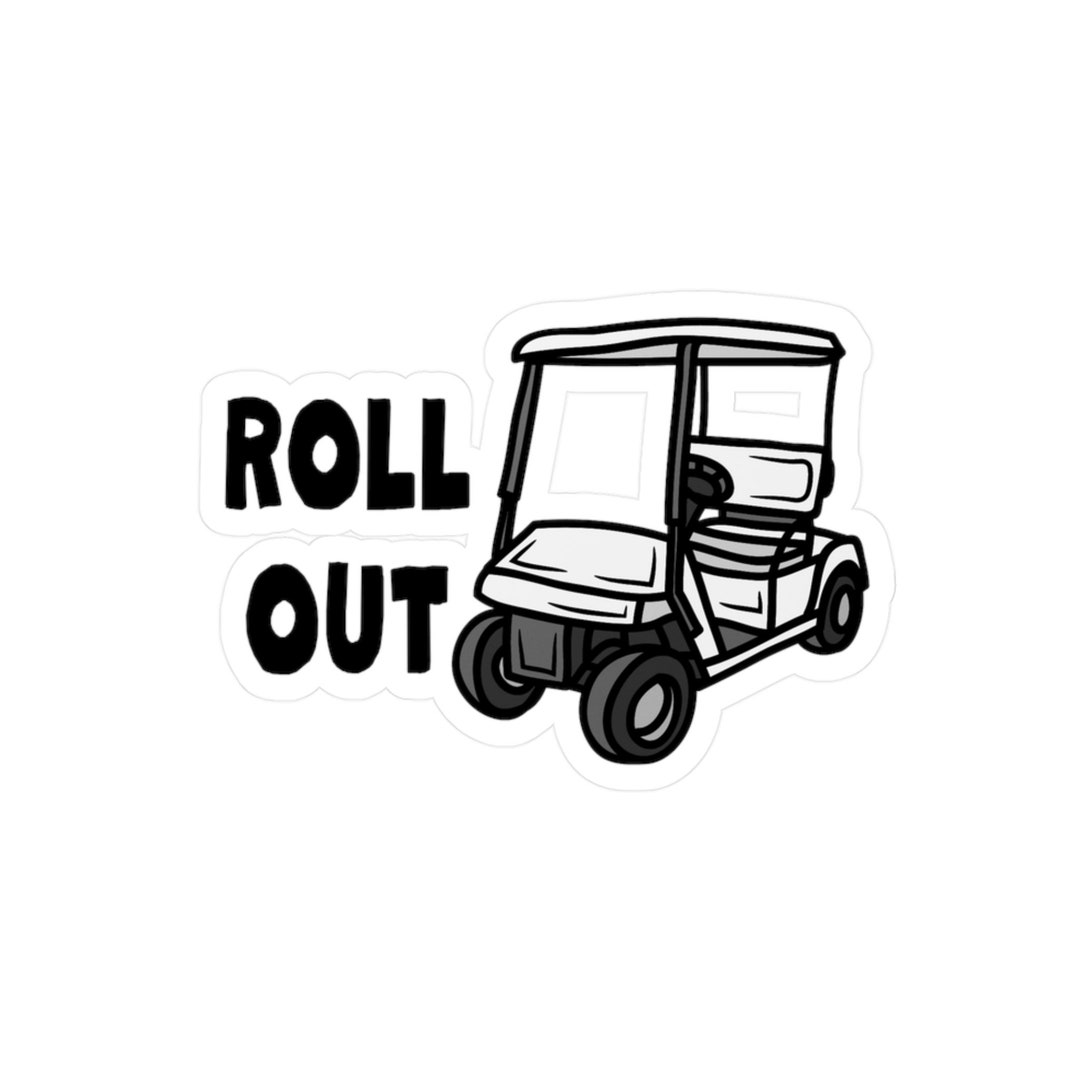 Roll Out Golf Cart Vinyl Decal - Etsy