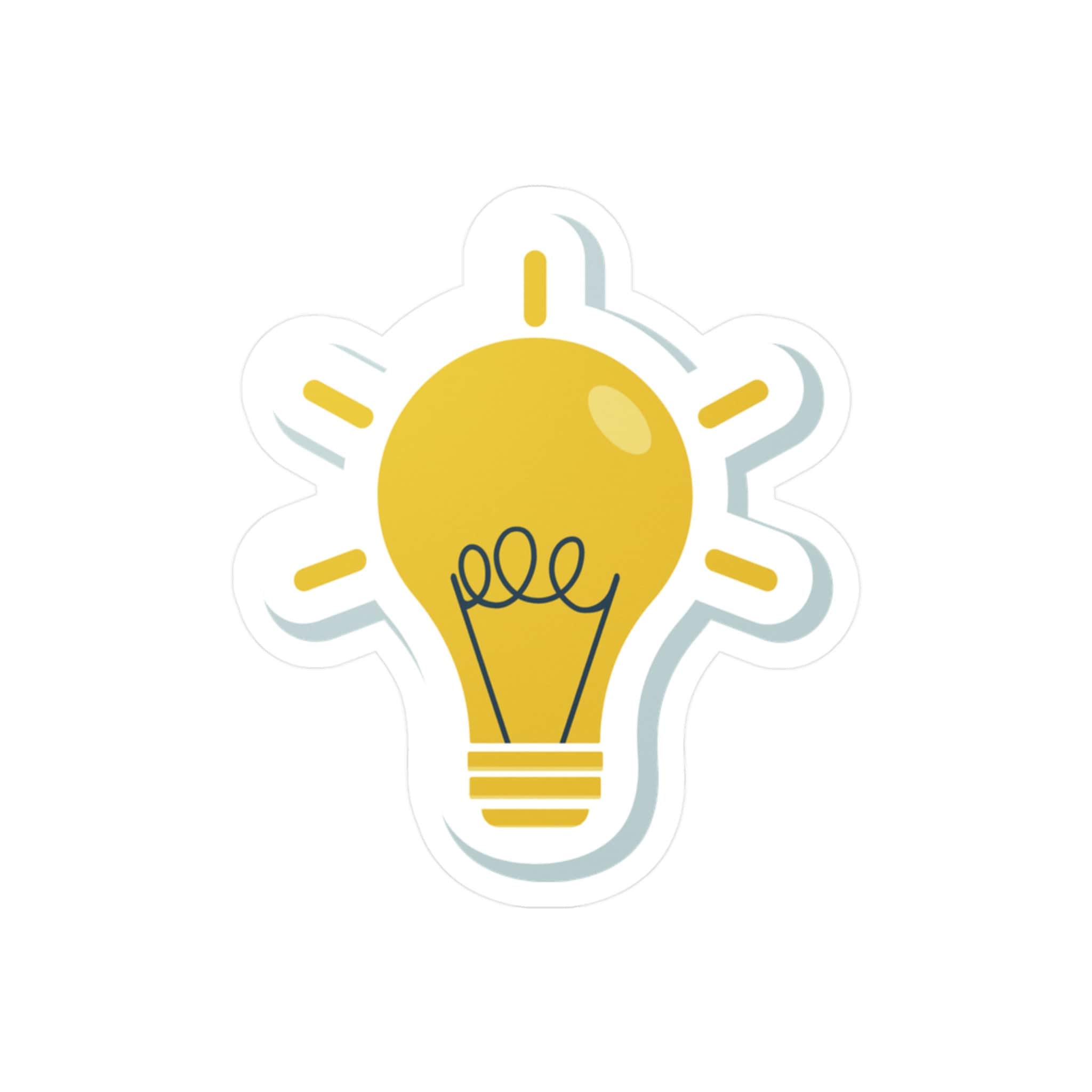 Lightbulb Vinyl Decal - Etsy