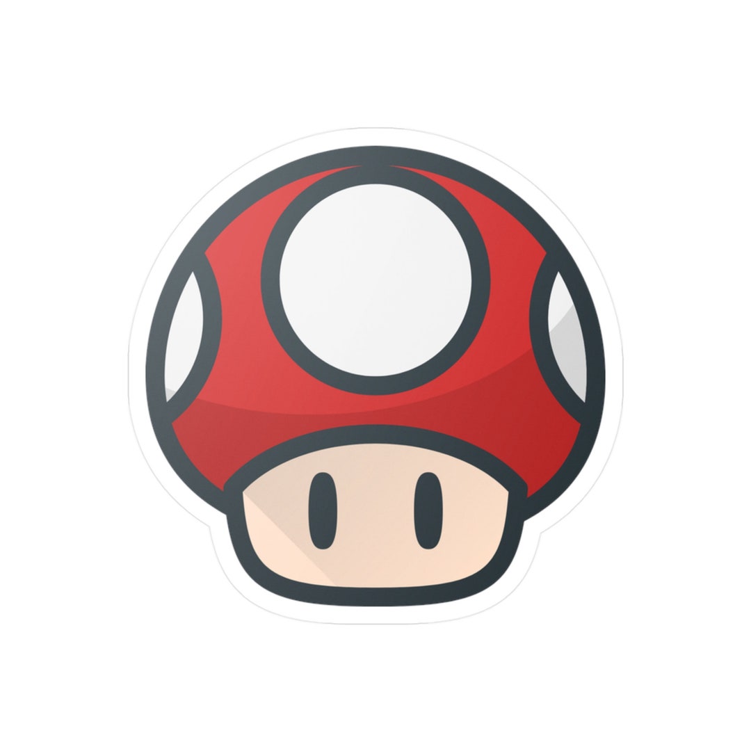 Mario Mushroom Toad Vinyl Decal - Etsy