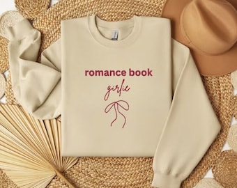 Embroidered Romance Book Sweatshirt, Bookish Sweatshirt, Romance Book ...