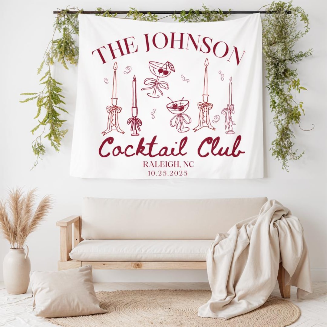 Custom Coquette Bachelorette Backdrop, Personalized Banner for Cocktail ...