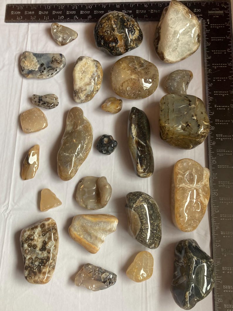 Montana Agates Tumbled Polished From the Yellowstone River 10 Lbs - Etsy