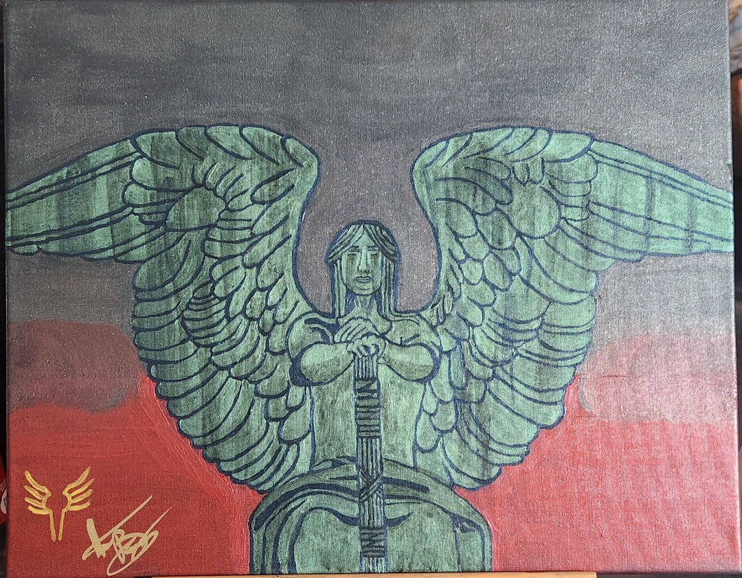 Weeping Angel Painting - Etsy