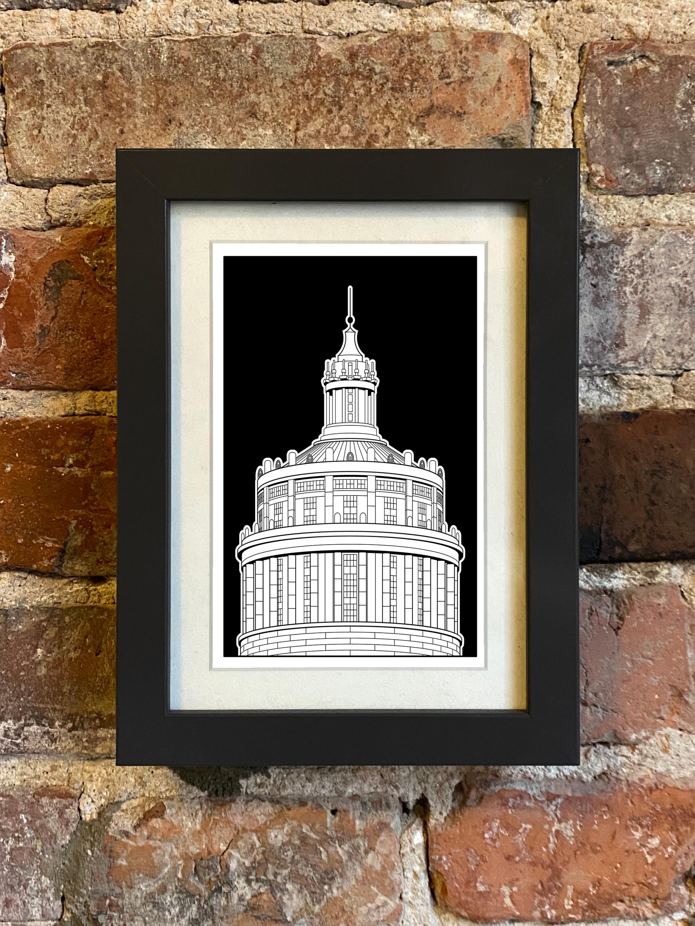 Rochester Rush Rhees Library Poster - Etsy