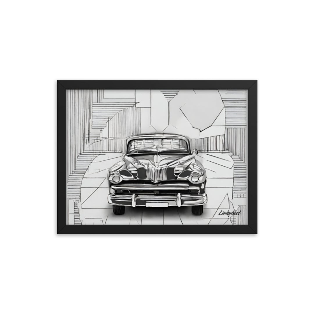 Framed Poster - Car - Square Picture Car - Etsy